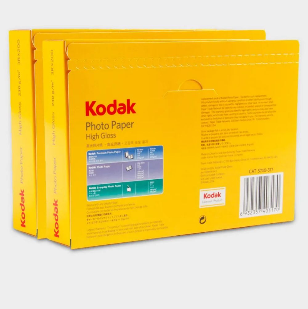 Original KODAK Printer Paper 200 Photo Letter Size Sheets Inkjet ...