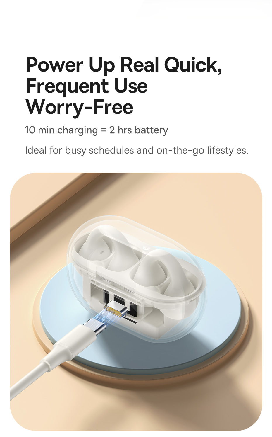 Baseus Bass 15 Clip Open-Ear TWS Earbuds Wireless Earphone Bluetooth 5. ...