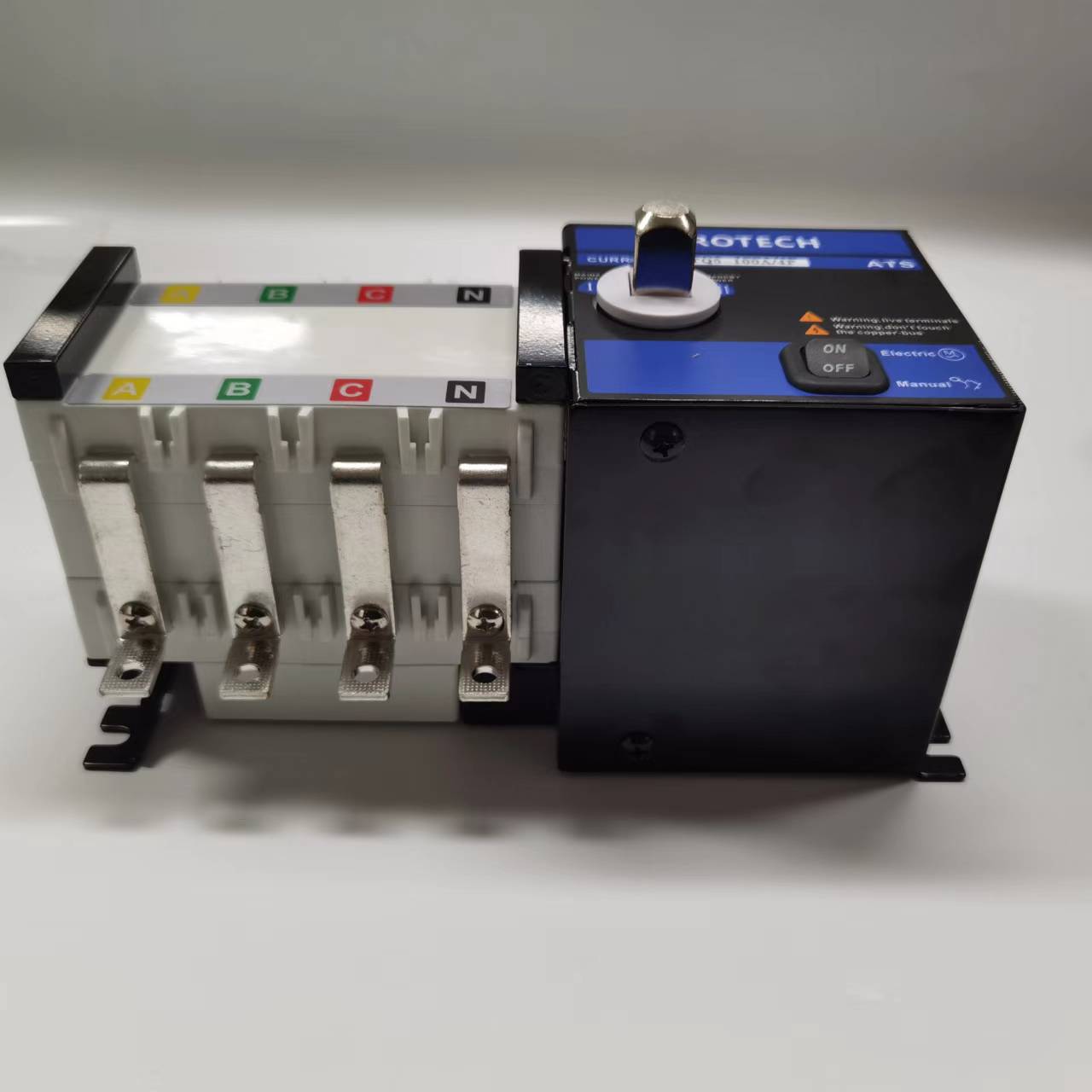 4P 100A ATS 4P 100A controller dual power automatic transfer switch ...