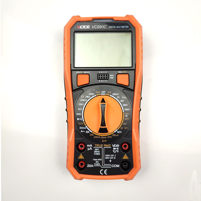 VICTOR VC890C+VC890D Digital Multimeter True RMS Capacitor 2000uF 20A ...
