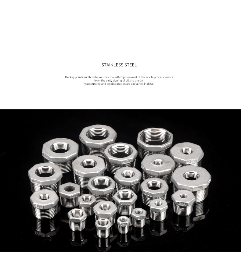 304 Stainless Steel Hex Bushing/ Reducing Bush/ Stainless Steel 304 ...