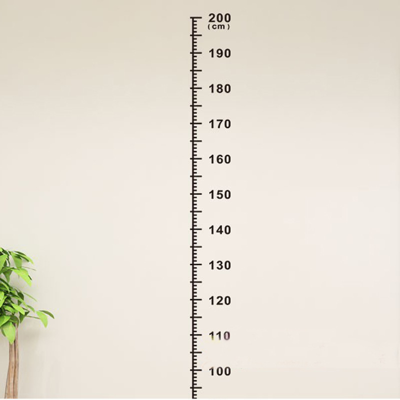 Height sticker 0-200cm for children's room, living room, junior high ...