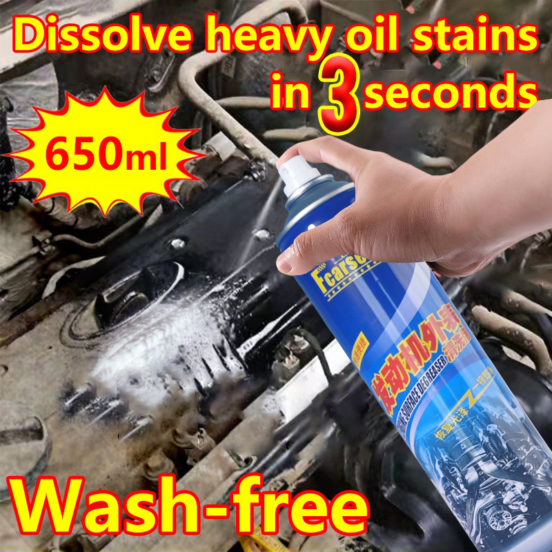 【1 Bottle Lasts 11 Years】650ml Engine Cleaner Spray for motorcycle and car Engine external ...