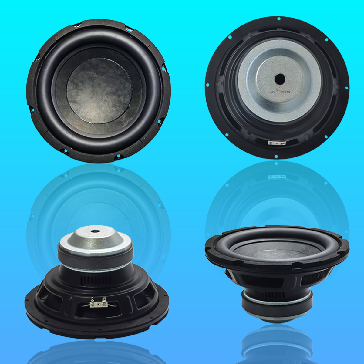 OneAudio HK 10-inch Bass 3ohms 200W Subwoofer Car Speaker Subwoofer ...