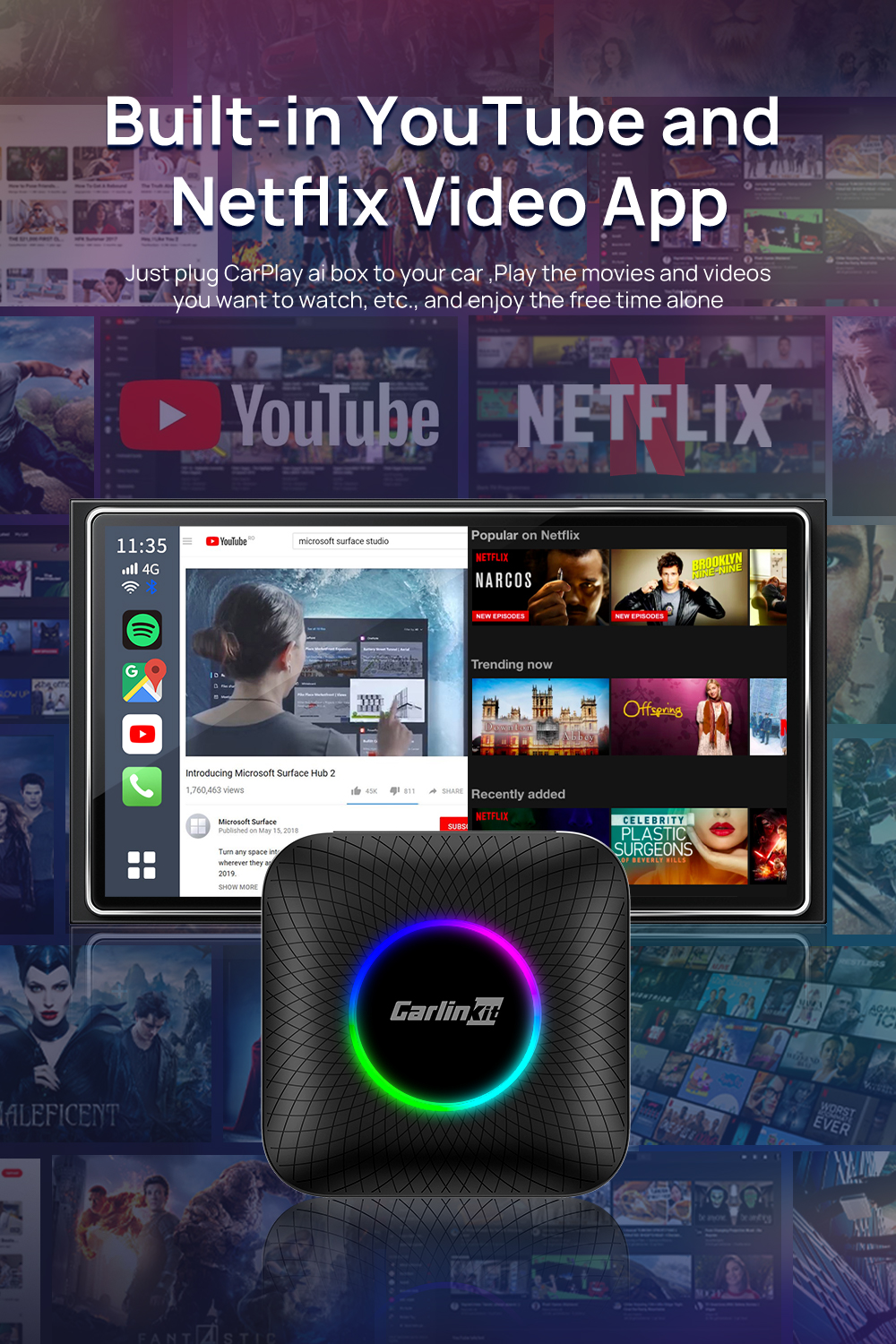 CarlinKit Android 13 Car Ai Box Apple CarPlay Android Auto Wireless ...