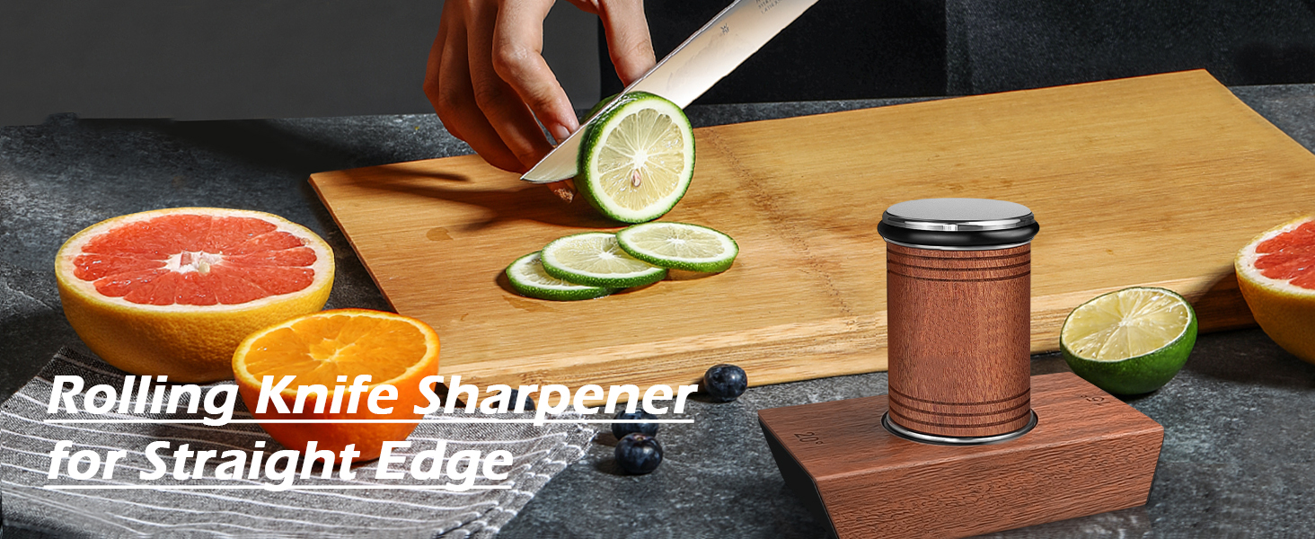 Rolling Knife Sharpener Kit for Straight Edge, Roller Knife Sharpening ...