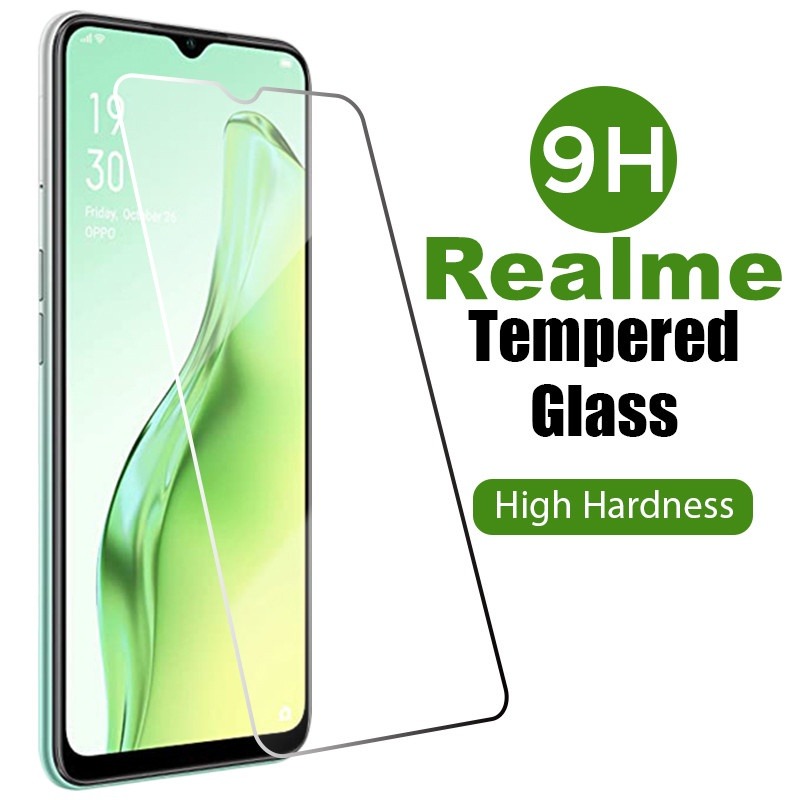 Full Cover Clear Tempered Glass For Realme 12 Plus 5G Note 50 C53 C55 C51 9 10 11 Pro Plus 3 5 6 ...