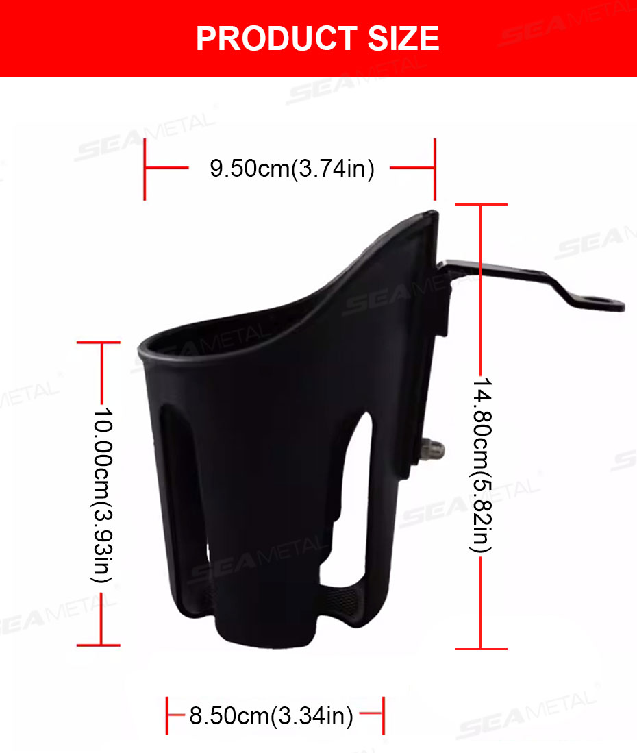SEAMETAL Motorcycle Universal Cup Holder Electric Vehicle Cup Holder ...