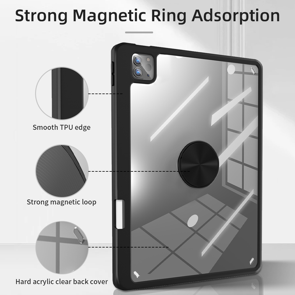 360 ° Magnetic Detachable Separation Sliding Rail Case for iPad Air 6th ...