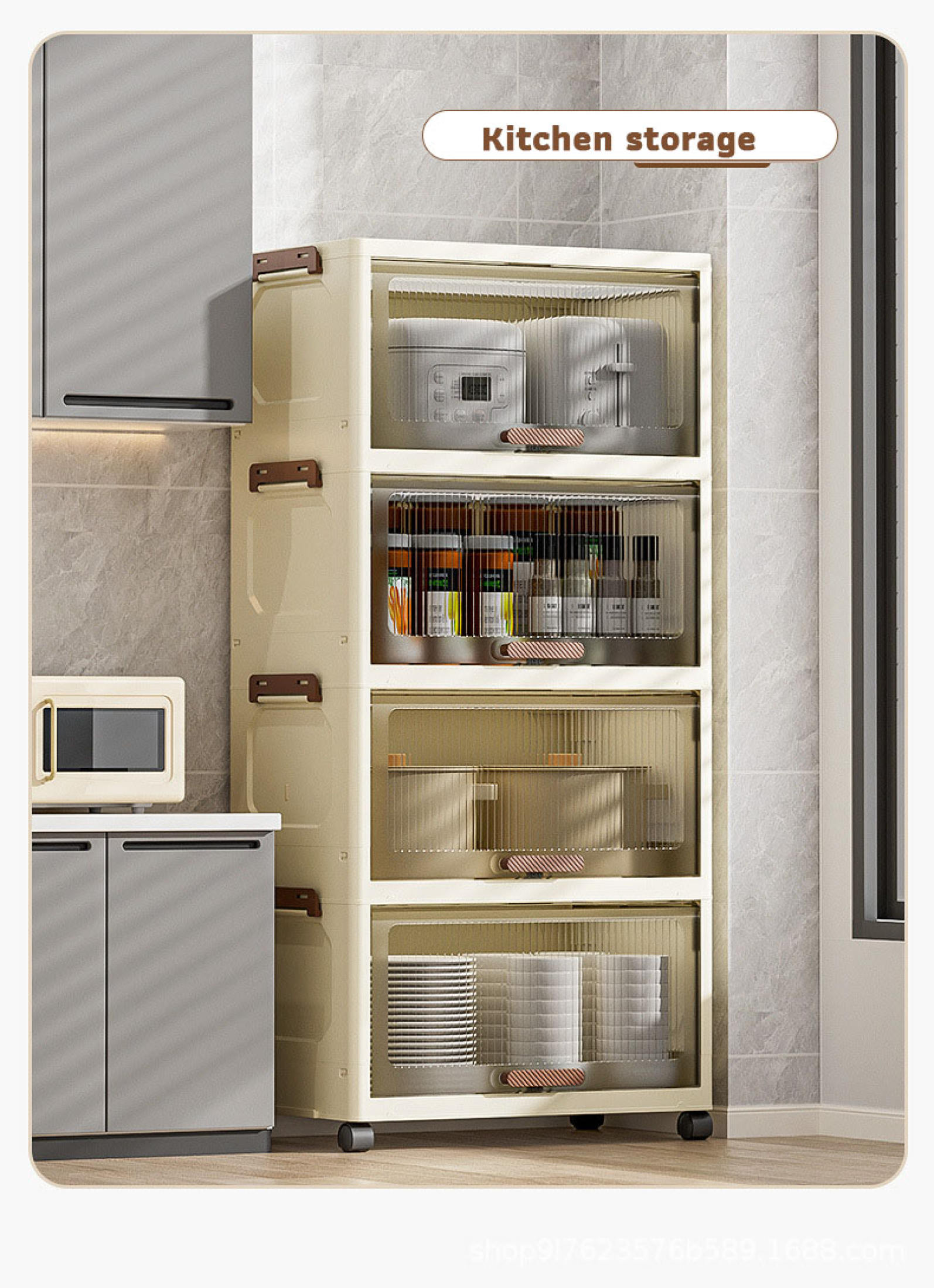 ⭐Kitchen cabinet organizer⭐durabox cabinet drawer 40-60cm cabinet for ...