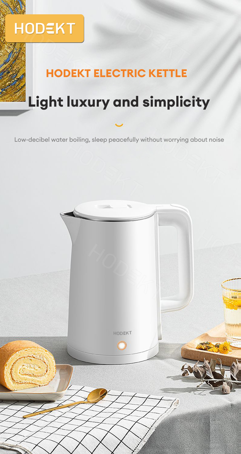 HODEKT Electric Kettle 1.8L/2.3L Capacity Electric Heater Stainless ...