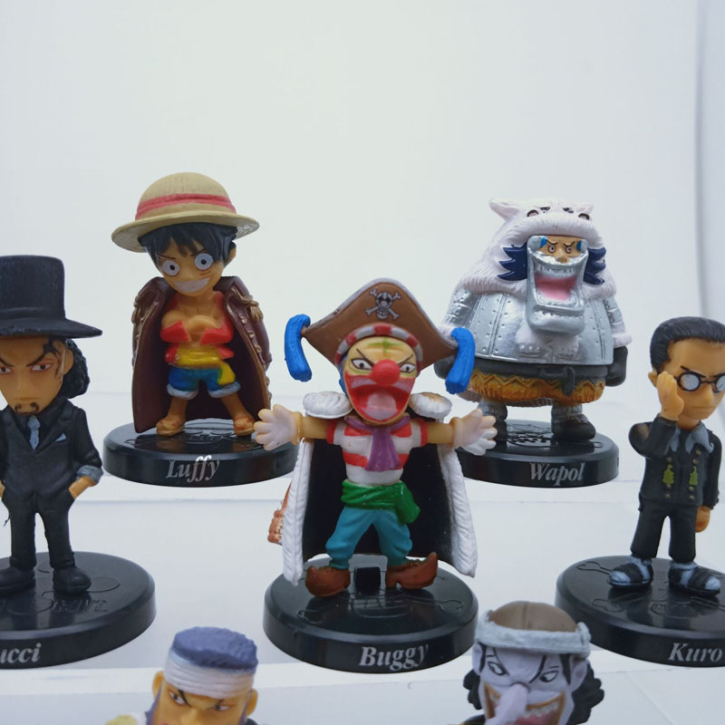 12Pcs 5.5cm One Piece Oka Shichibukai Gekko Moria Monkey DLuffy Nami ...
