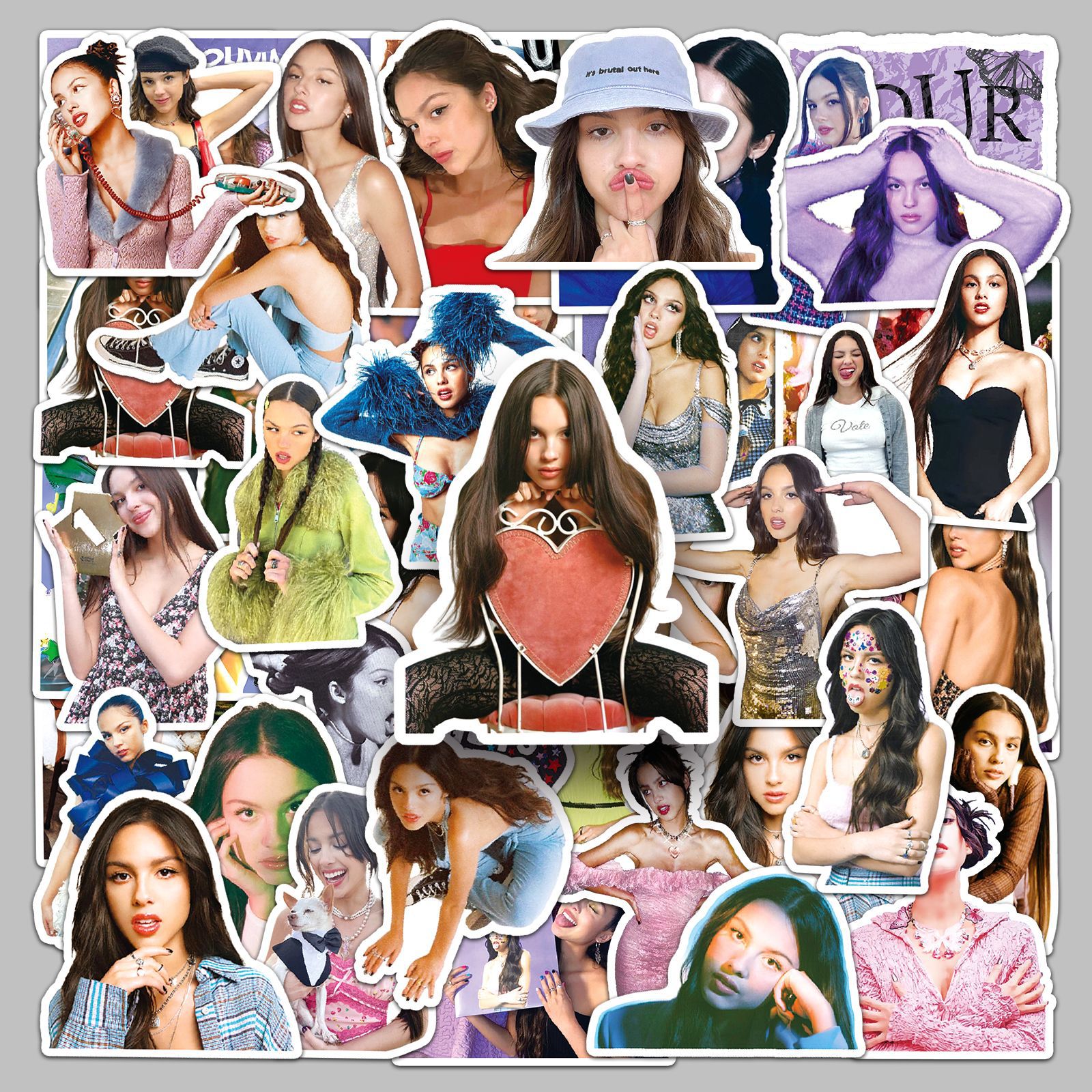50Pcs Olivia Rodrigo Singer Series Graffiti Stickers for Suitcases ...