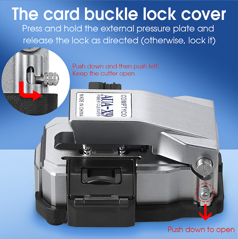 Fiber Cleaver FTTH Fiber Optic Tools High Precision AUA-X9 Cable ...