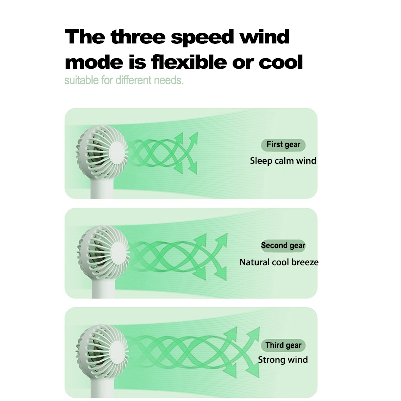mini Fan Portable Handheld kipas mini Strong Wind Upgraded Cute mini ...