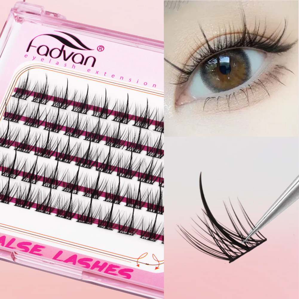 FADVAN Lazy Clusters Single False Lashes 3D Fairy Princess Comics ...