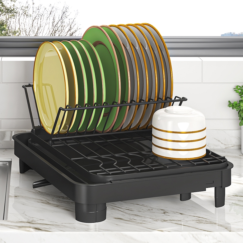 Dish rack with drip board drain rack stainless steel dish drain rack ...