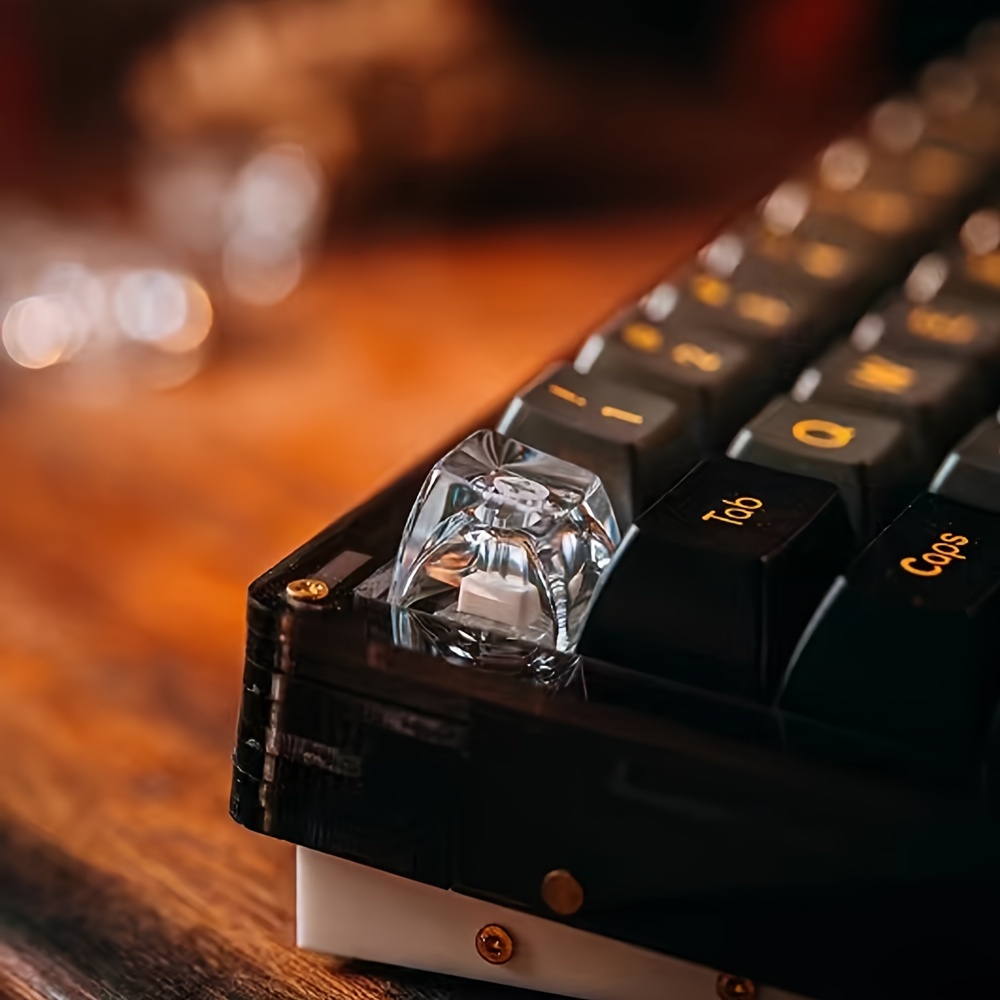 Fully transparent mechanical keyboard keycaps, (keycaps only) crystal ...