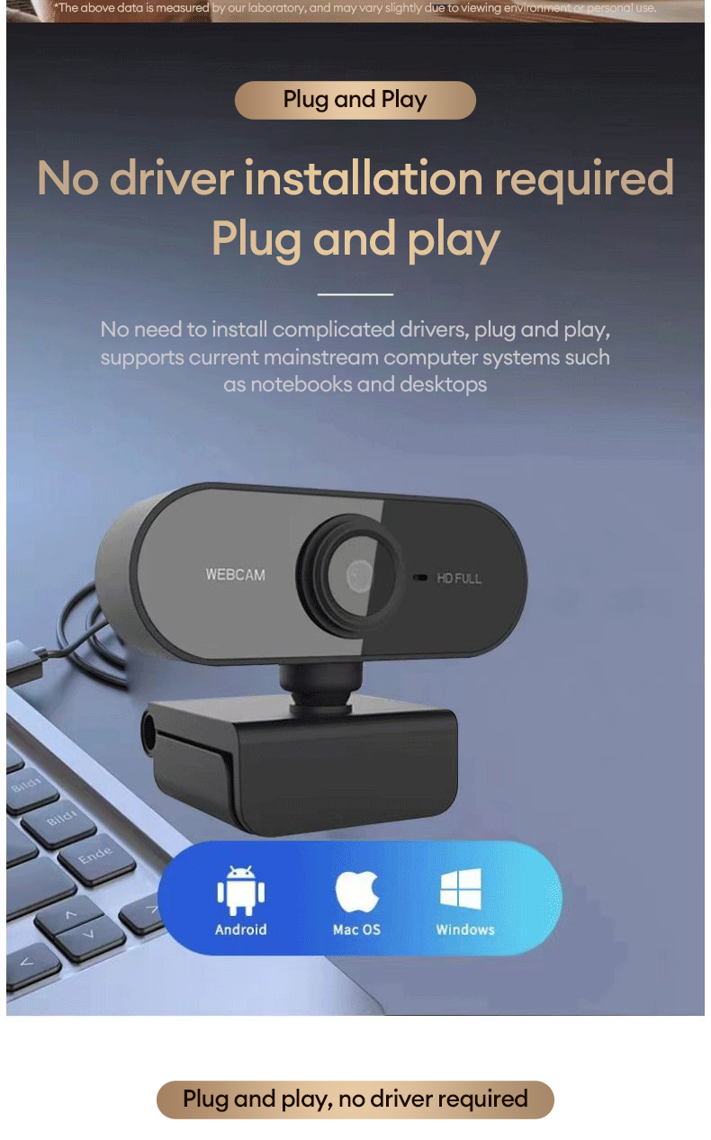 V380 PRO 2K Full HD Webcam With Microphone For PC Video Call Laptop ...