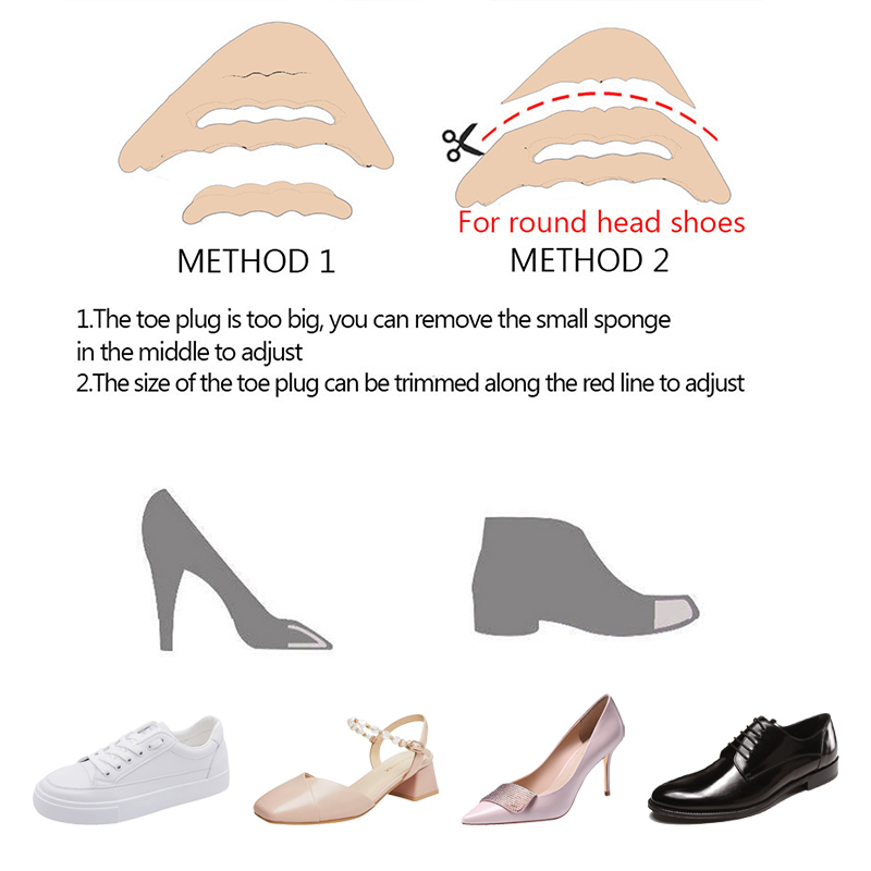 Adjustable Half Size Shoe Inserts Resistance Anti Foot Slide In s ...