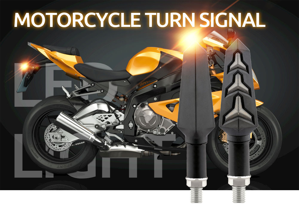 2pcs Universal Motorcycle LED Turn Signal Lamp Sequential Flowing ...
