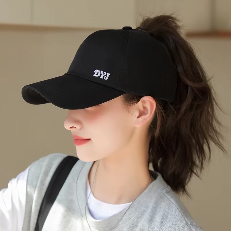 Women's Breathable High Ponytail Sun Hat - UV Protection Duckbill ...