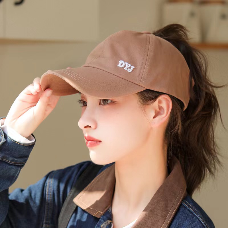 Women's Breathable High Ponytail Sun Hat - UV Protection Duckbill ...