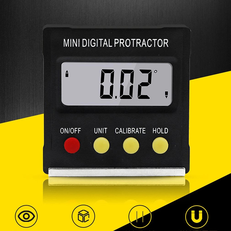 KIPRUN Mini Digital Protractor, Electronic Inclinometer Angle Gauge ...