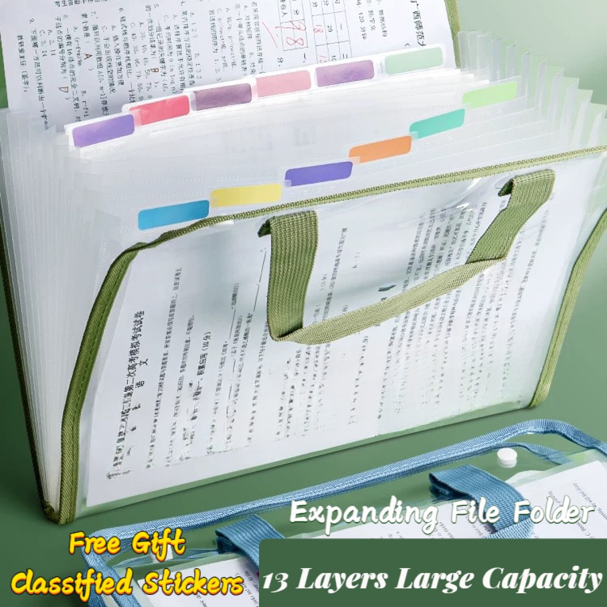 A4 Document Organizer Expanding File Folder Envelope Organizer Document ...