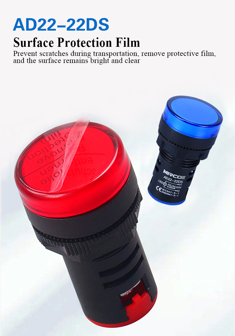 MIRCOE AD22-22 led pilot lamp panel indicator light red blue yellow ...