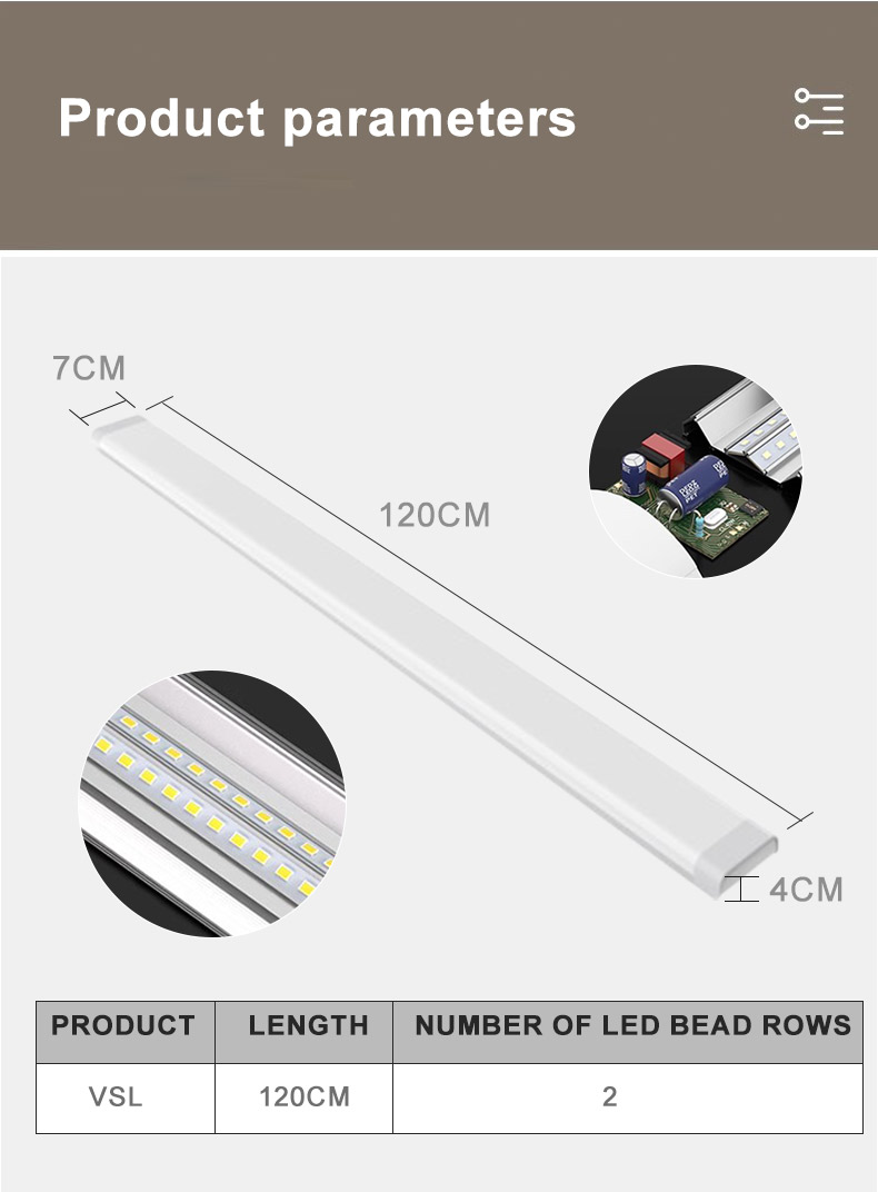 【5 year warranty】DBODHI LED Linear Light 1.2M Led Tube Light Office ...