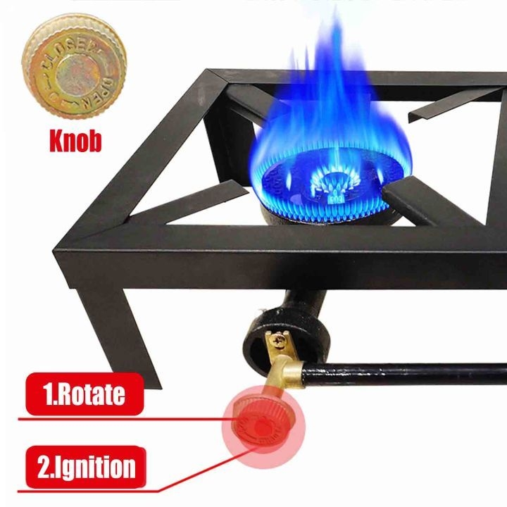 Gas Stove Stainless Steel Single and Double Burner Stove Outdoor ...