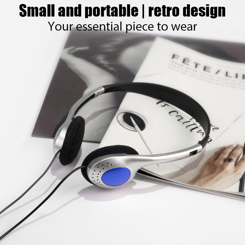 Wired Headset Fashionable Headphone Dual Line 1.2 Meters Long Settings ...