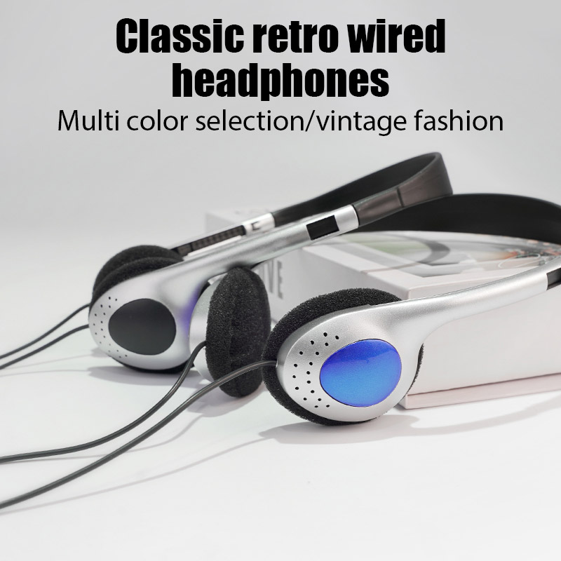 Wired Headset Fashionable Headphone Dual Line 1.2 Meters Long Settings ...