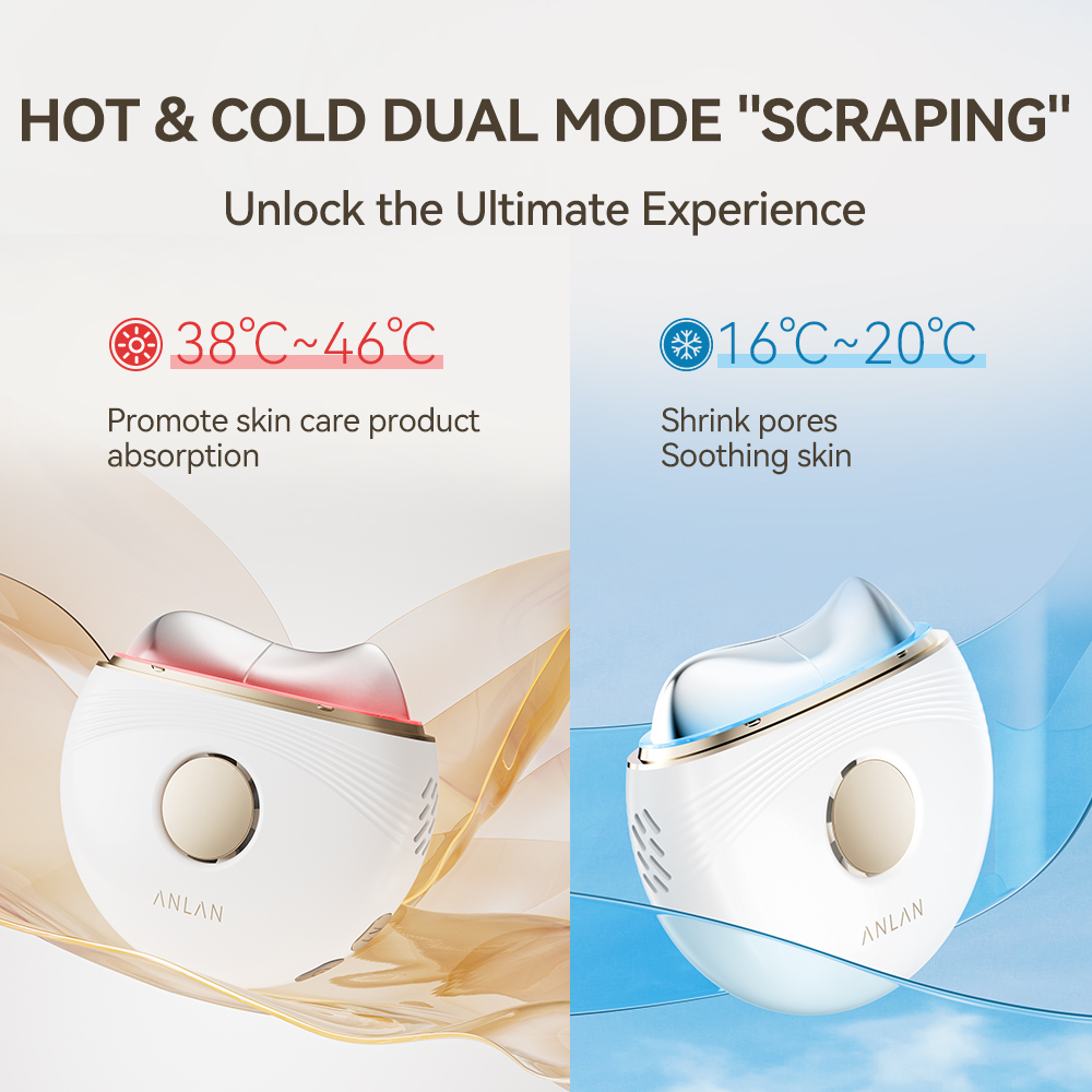 ANLAN Electric Gua Sha Scrapping Massager Heat/Cold Vibration Neck Face ...