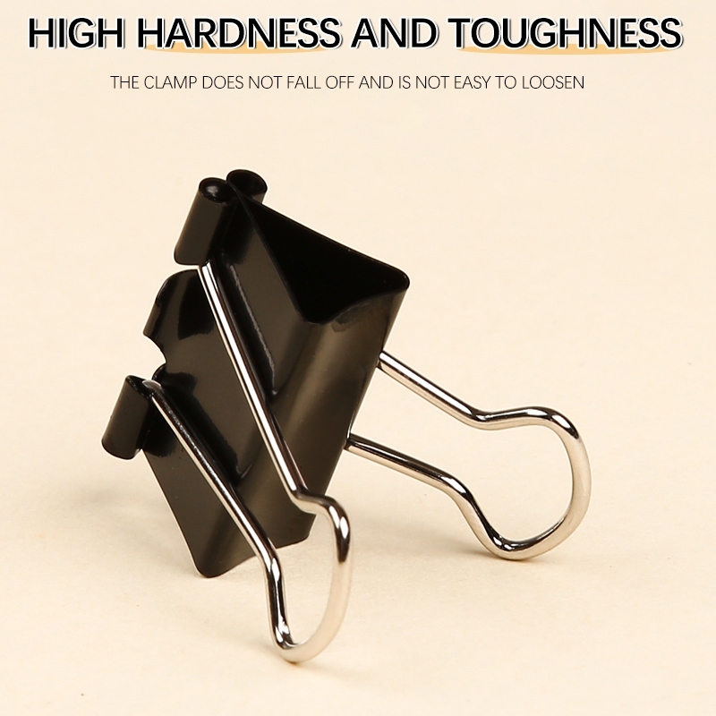 120PCS 19/32/50MM High Quality Colorful Black Long Tail Clip ...