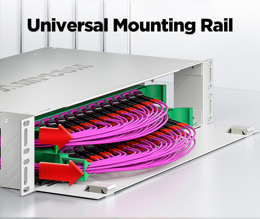 AMPCOM Pull-out Slide Splice Tray for FIber Optic ODF Enclosure Full ...