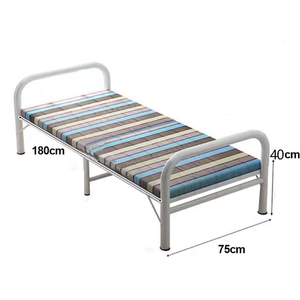 Heavy Duty Foldable Bed Single Save Space For Office Simple bed Folding ...