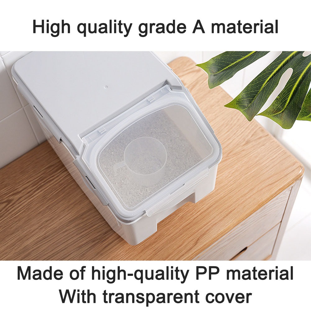 Rice Dispenser 25 Kilos Sealed Rice Storage Container Storage Food Rice ...