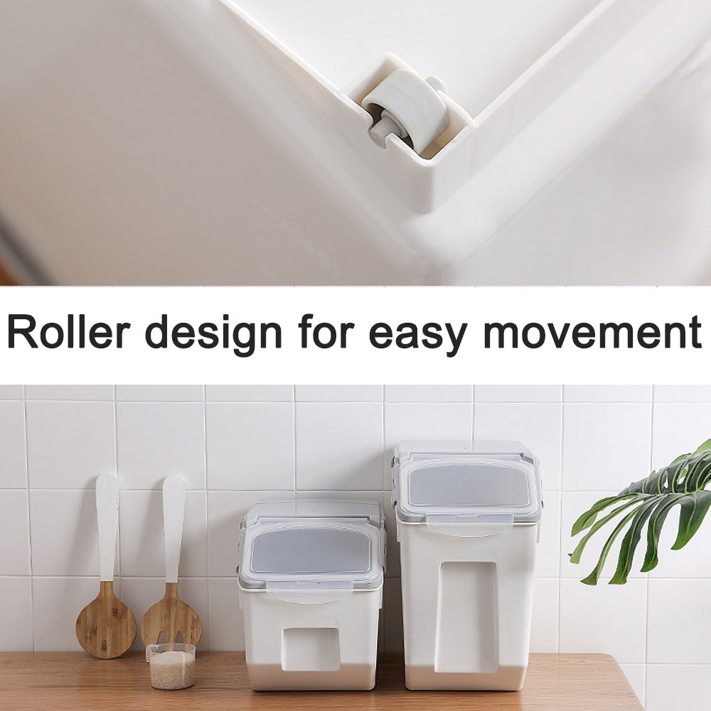 Rice Dispenser 25 Kilos Sealed Rice Storage Container Storage Food Rice ...