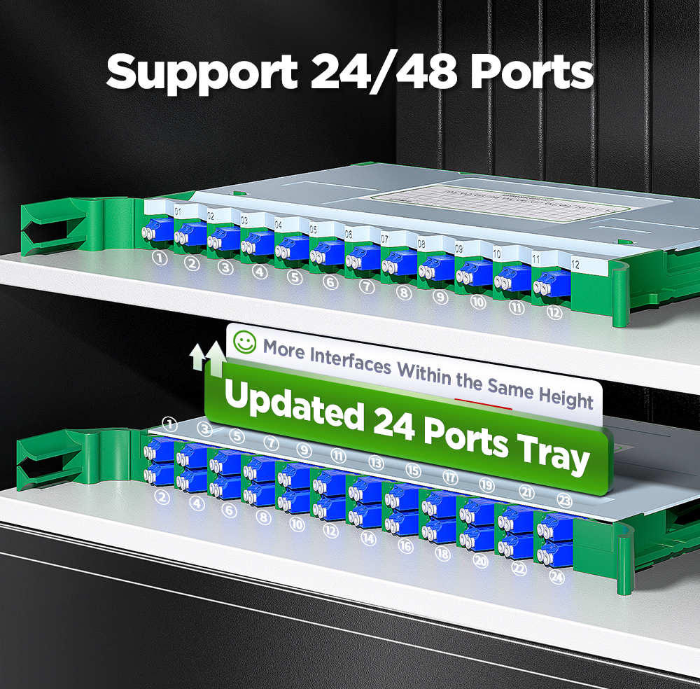 AMPCOM Pull-out Slide Splice Tray for FIber Optic ODF Enclosure Full ...