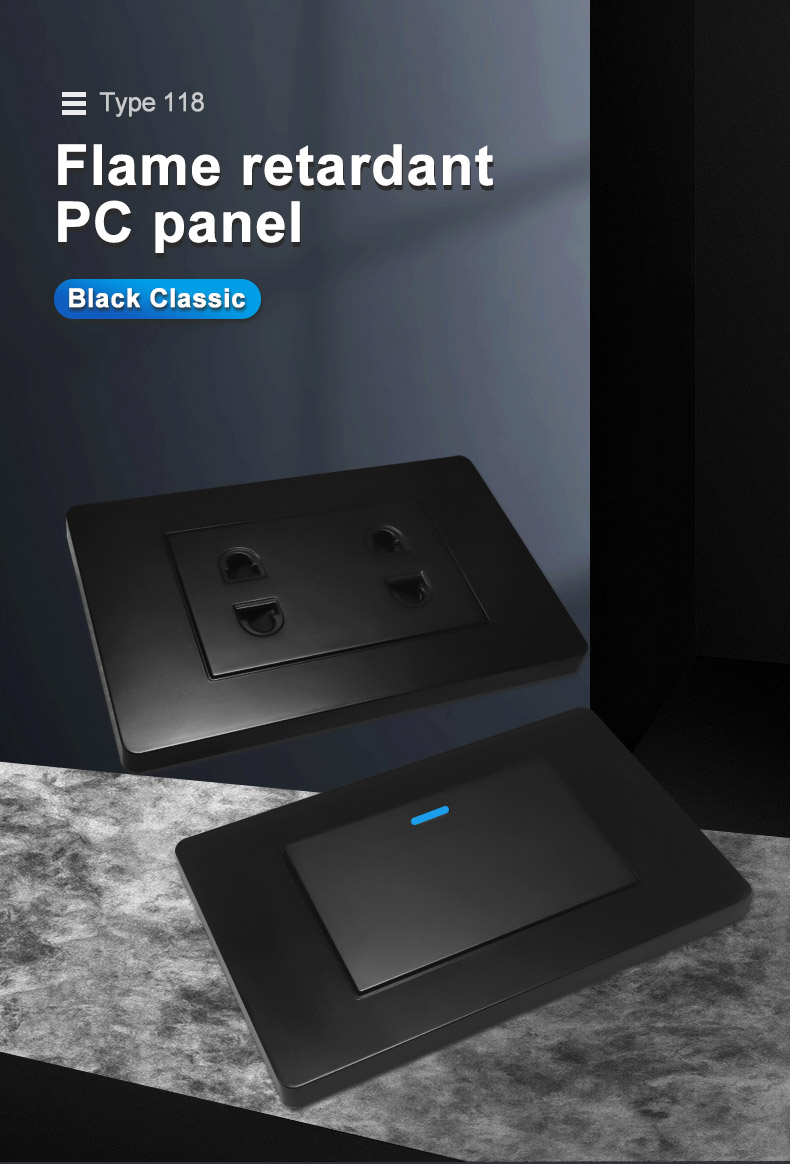 【Lifetime Warranty】FRM Wall Light Switch PC Flame Retardant Panel ...