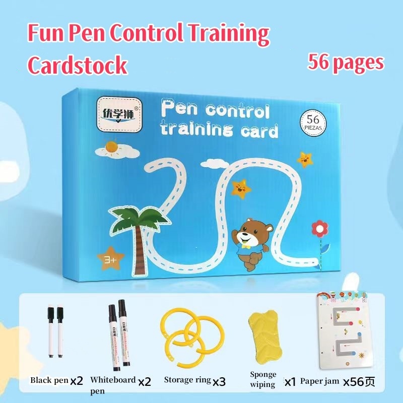 Tracing Book pen control training Kids Coloring & Writing Erasable For ...