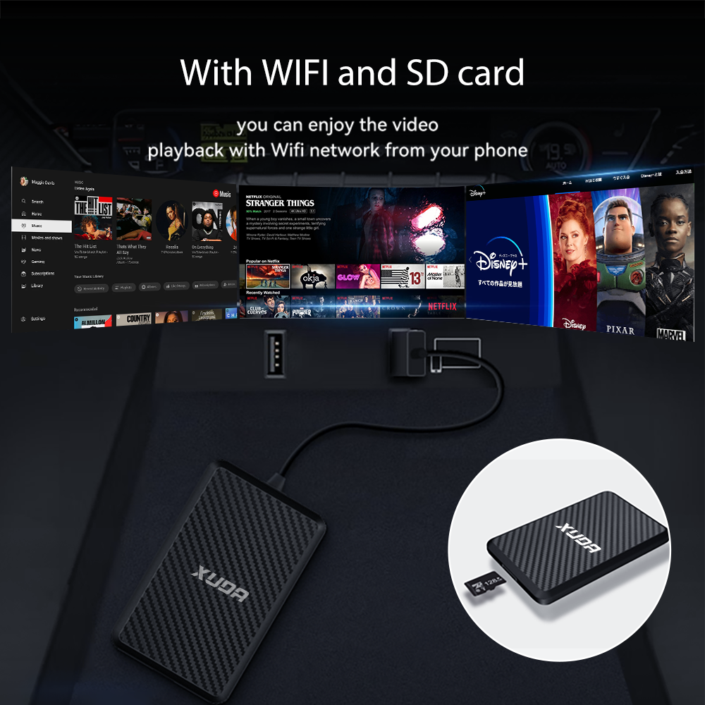 XUDA 【plug and play】3 In 1 4 Core Double Wifi Ai Box Android 12.0 ...