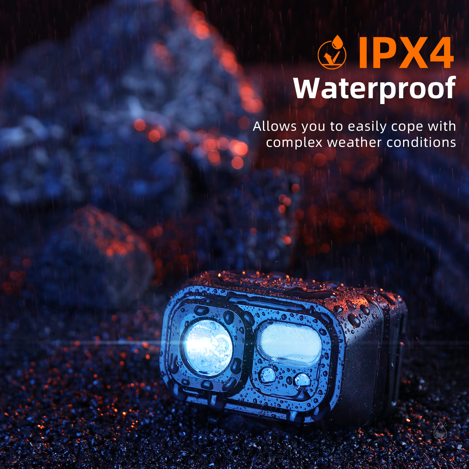 SUPERFIRE HL23 LED Rechargeable Headlamp Strong Bright Long-range Lampu ...