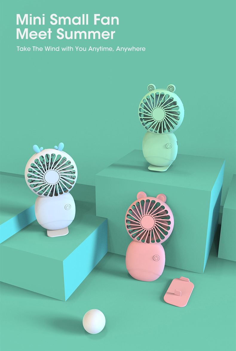 Mini Fan Cute Portable Fan Handheld Pocket Small Fan For Kids Children ...