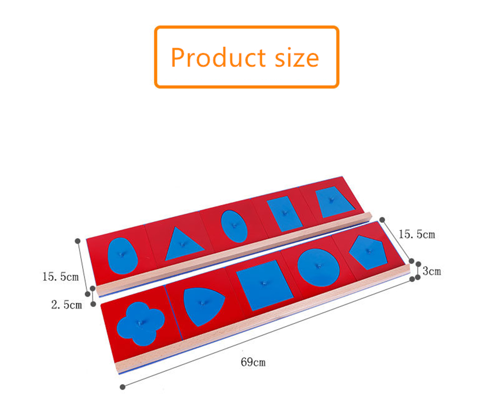 Montessori Metal Insets with Stands Montessori Educational Learning Toy ...