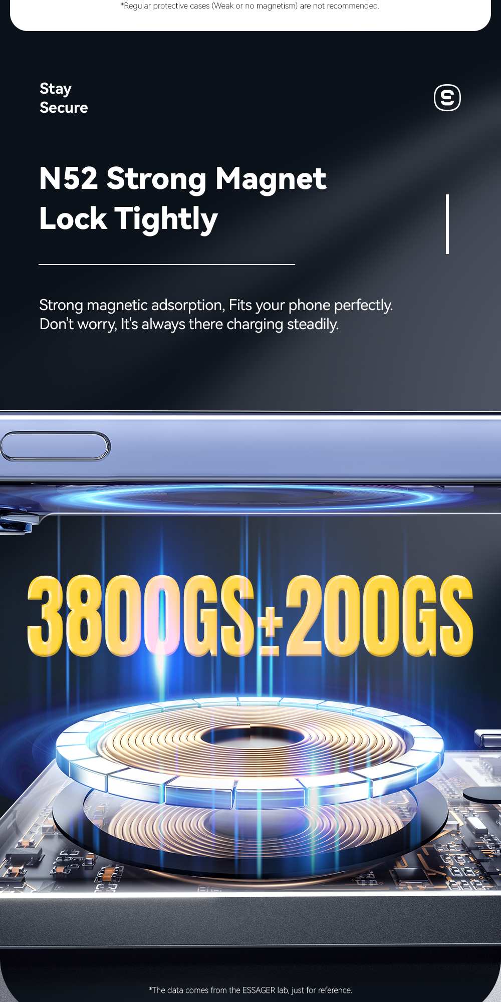 Essager 5000Mah Magnetic 15W Wireless Power Bank For Samsung IOS Type C ...