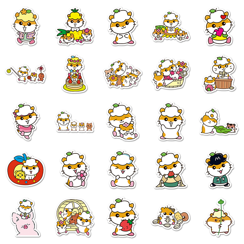 50pcs Cute Sanrio Corocorokurrin Cartoon Stickers Kawaii Girls Kids ...