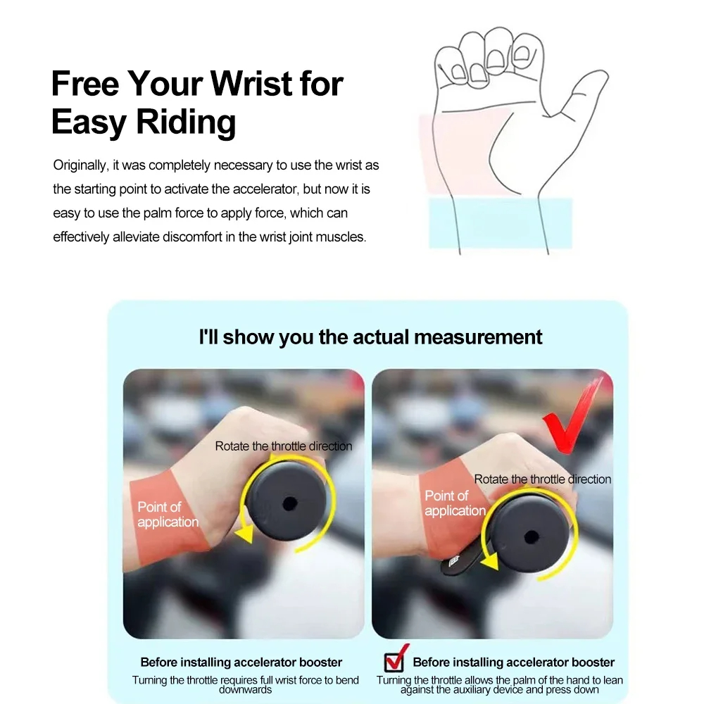 For YAMAHA Universal Motorcycle Handlebar Grip Accelerator Assist ...